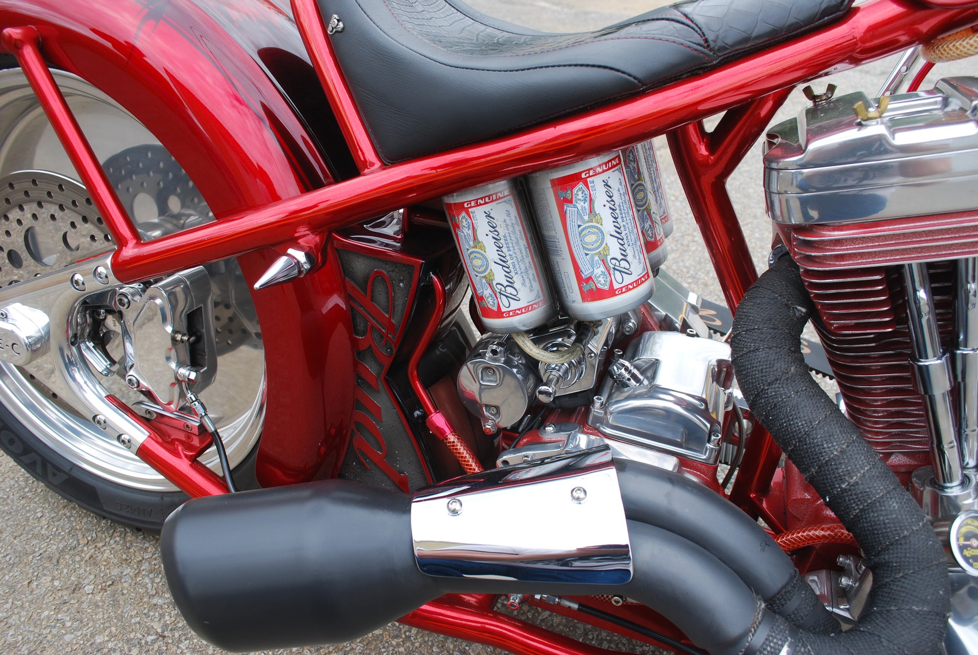 World Famous Budweiser Custom Chopper By New England Choppers - V-Twins ...